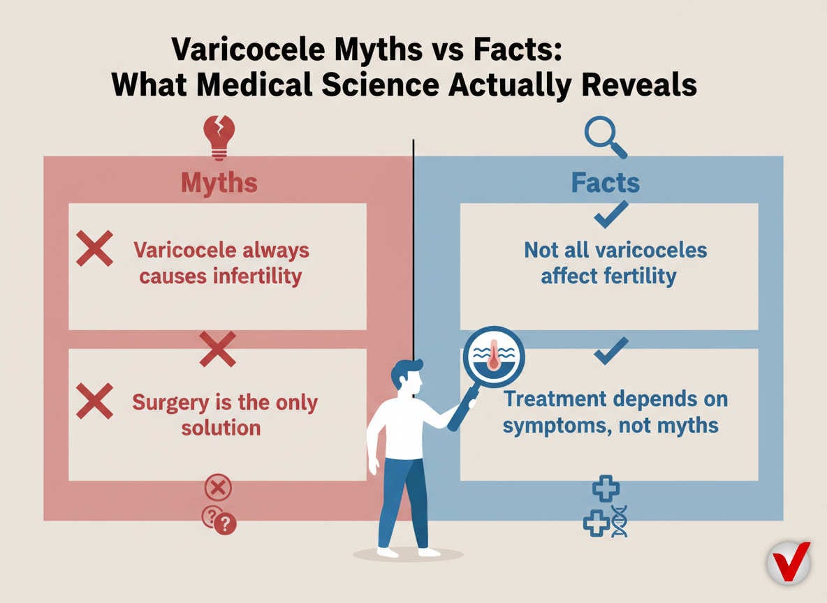 Varicocele Myths vs. Facts: What Medical Science Actually Reveals