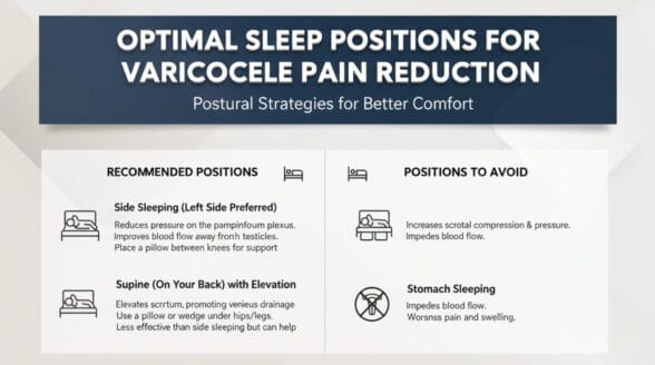 Best Sleep Positions for Varicocele Pain Relief