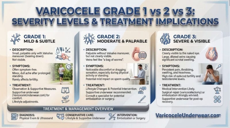 Varicocele Grades 1, 2, 3: Treatment Guide | Severity Levels