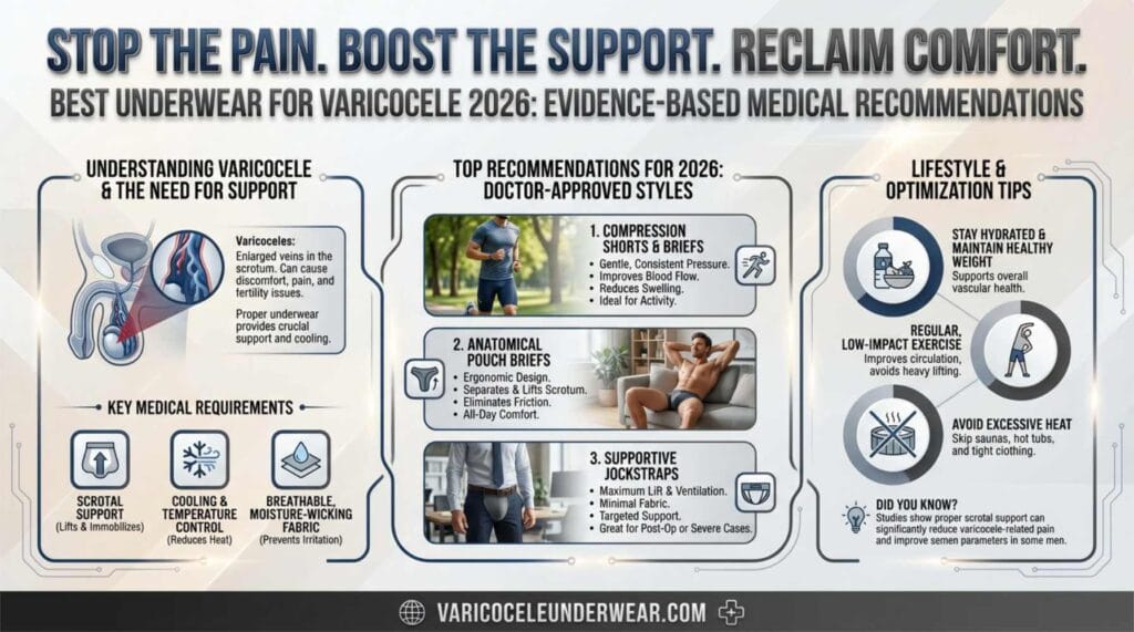 Best Underwear for Varicocele 2026 | Medical Evidence Guide